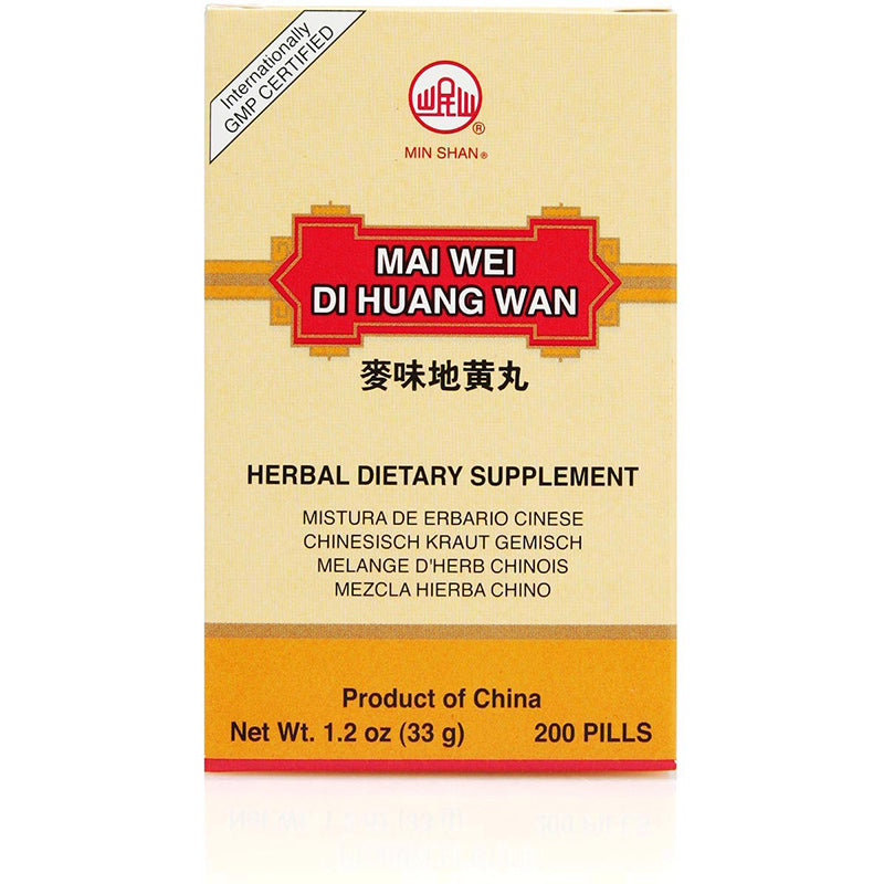 Mai Wei Di Huang Wan - 200 Pills – Prime Natural Foods